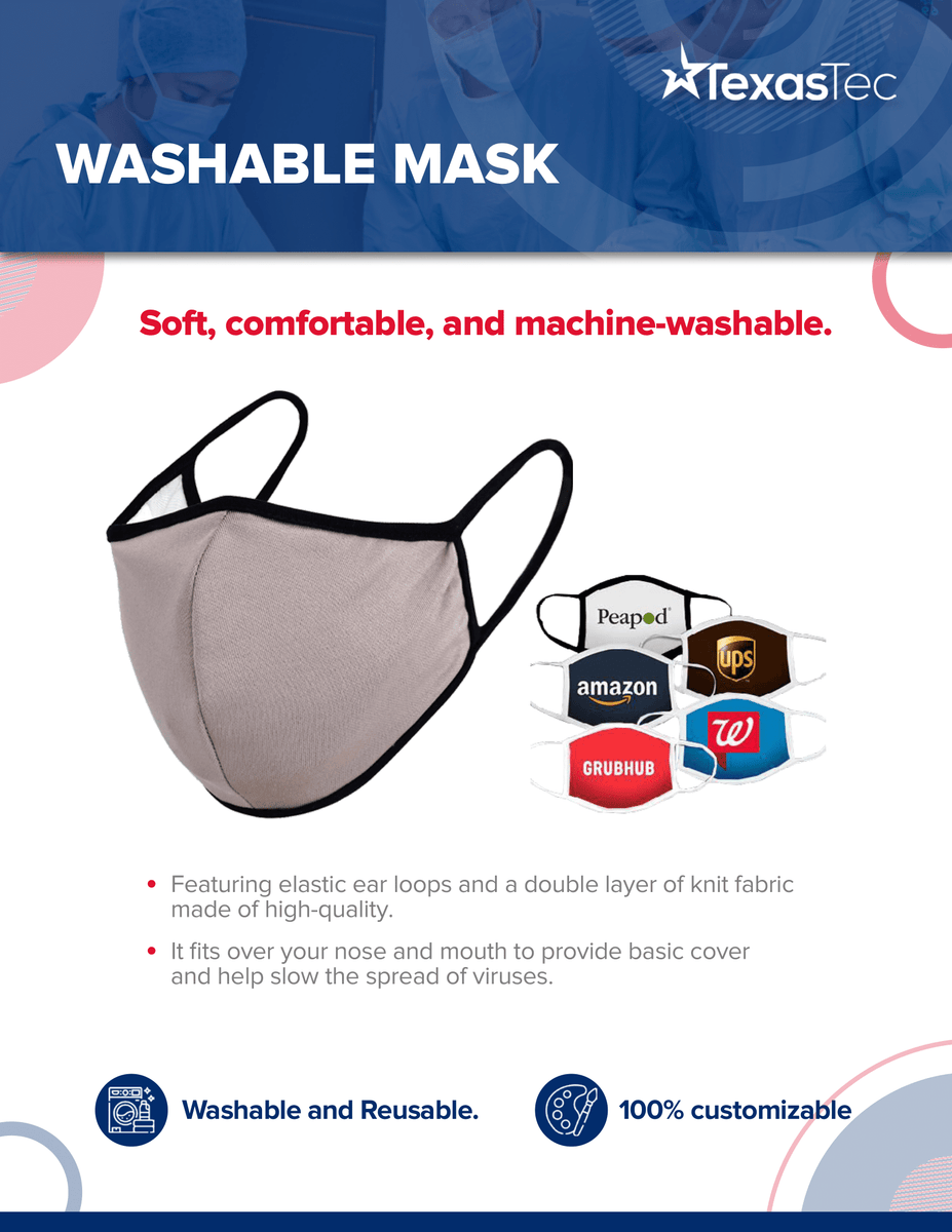Washable Mask – Worldtec Protection